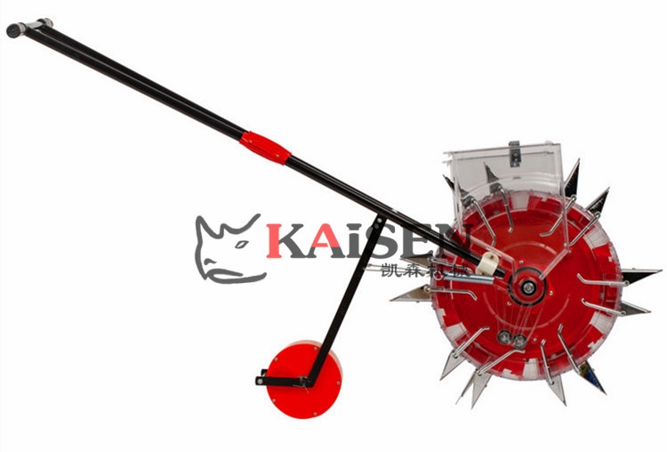 Double Barrel Seeder Hand Corn Seeder for Seeds and Fertlizer ，Hand Push Manual Multi Purpose ...
