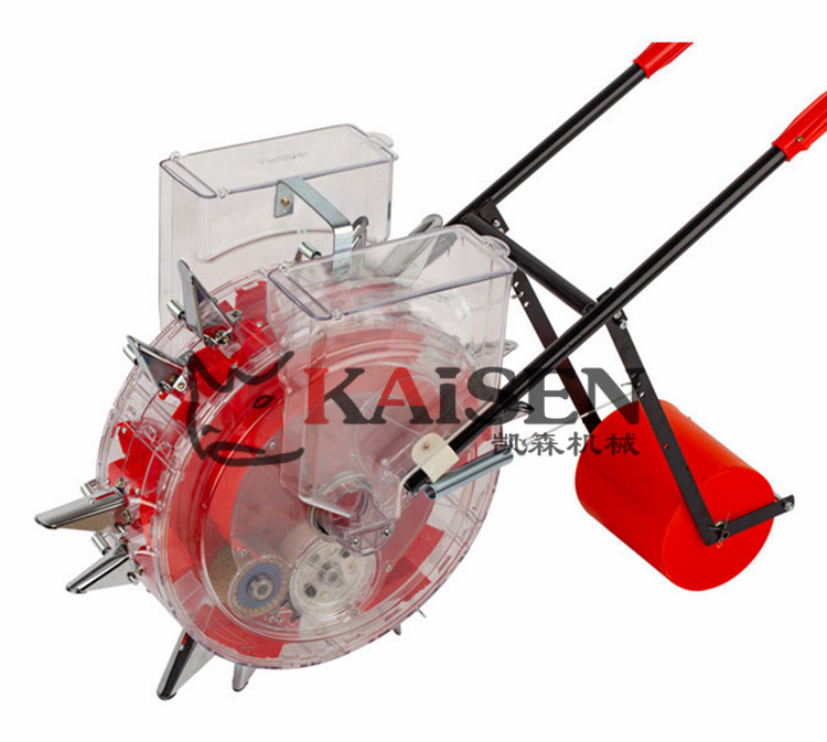 Double Barrel Seeder Hand Corn Seeder for Seeds and Fertlizer ，Hand Push Manual Multi Purpose ...