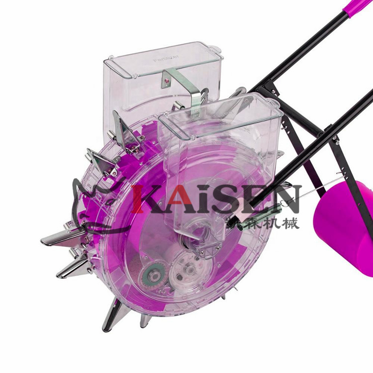 Double Barrel Seeder Hand Corn Seeder for Seeds and Fertlizer ，Hand Push Manual Multi Purpose ...