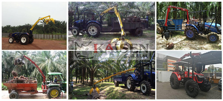 Hydraulic Palm Fruit Grabber Machine for Crawler Dumper /Tractor